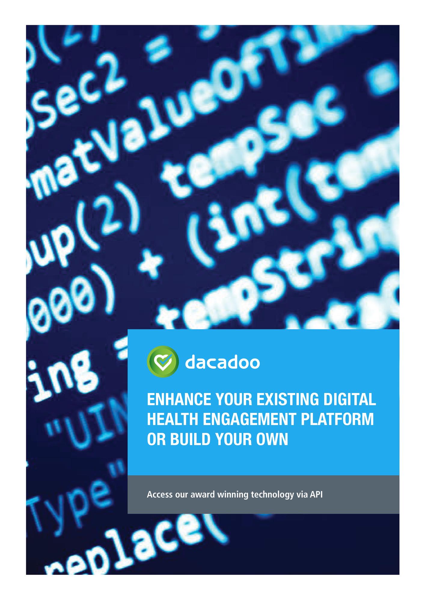 dacadoo Health Engagement Platform, Health Score and Risk Engine - hr ...