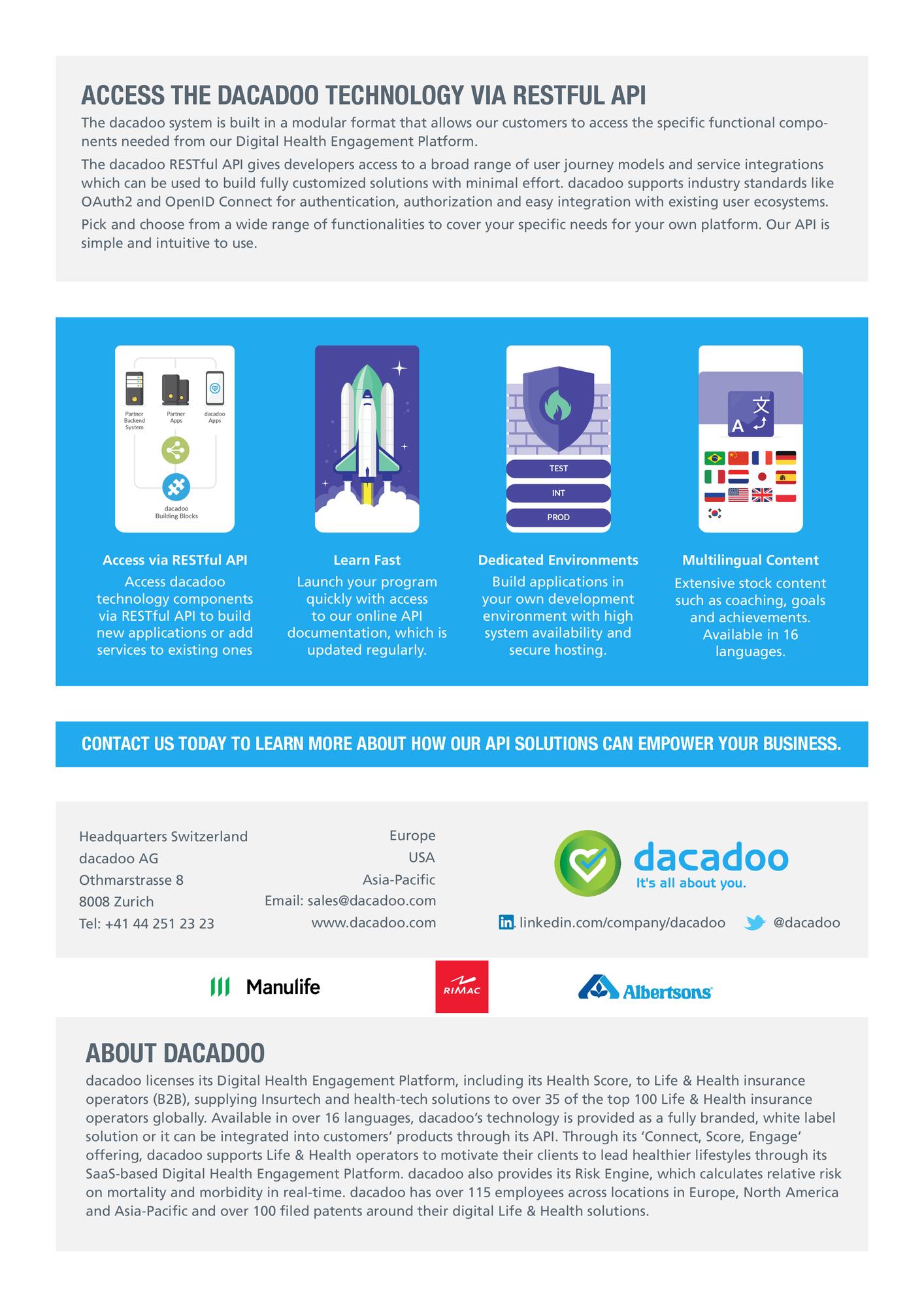 dacadoo Health Engagement Platform, Health Score and Risk Engine - hr ...